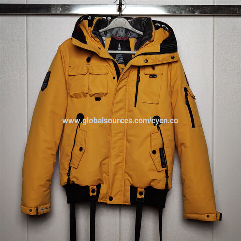 China Men's jacket and bomber jacket,heavy PVC coating shell fabric ...