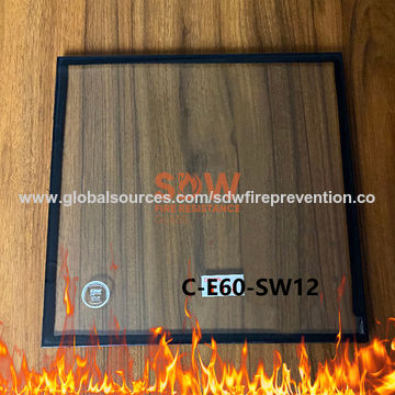 E60 fire protective glass sheet laminated glass fire rated glass fire ...