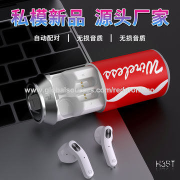 NEW TWS earbuds with Coco Cola bottle shape charging cases private ...