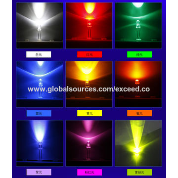 Buy Wholesale China Through Hole Led Various Color Diode Led Chips Red ...