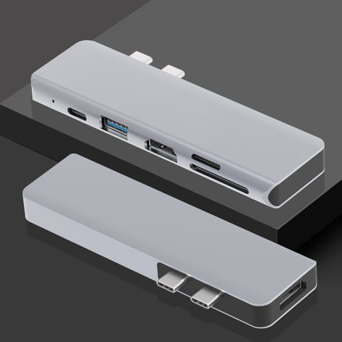 Multifunction type c hub 6 in 2 Dual HDMI USB c hub,2HDMI +SD,TF, MST ...