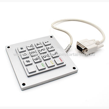 Custom Metal ATM 16 key membrane switch matrix Control Keypad Switches ...