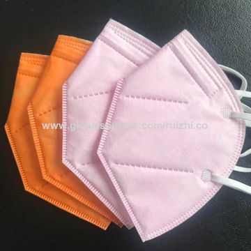 KN95 FFP2 Ear-Loop Folding Face Mask respirator, kn95 color mask KN95 ...