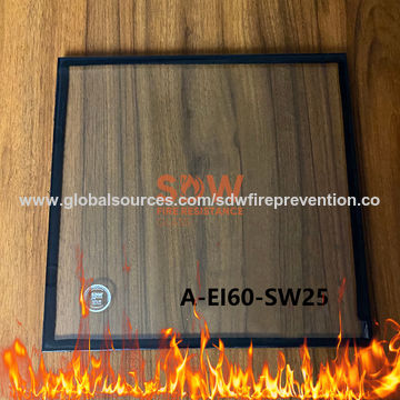 Buy Wholesale China Ei60 25mm Fire Resistant Glazing Laminated Glass ...