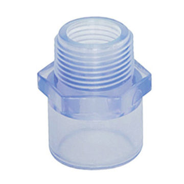 Buy Wholesale China Transparent Upvc Pvc Pipe Fitting Clear Male ...