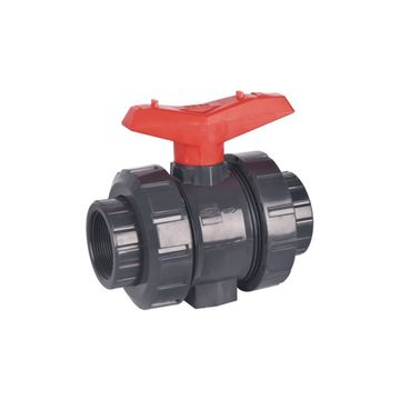 China Cpvc pvc plastic screw type therad true double union ball valve ...