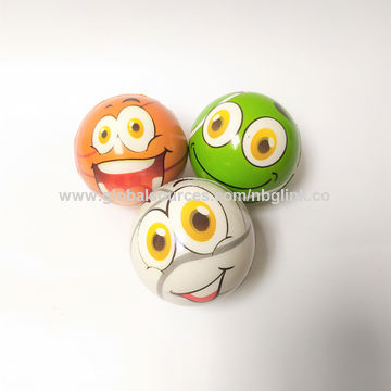 Stress ball 2.7INCH PU foam colorful squeeze sport emoji ball set ...