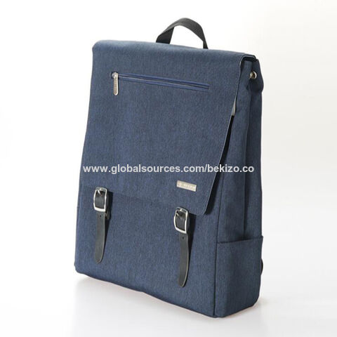Retro Polyester Laptop Backpack With Two Front Pockets, And Two Main ...
