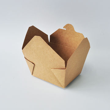 Buy Wholesale China Kraft Paper Meal Box Recycled Paper Lunch Box Paper ...