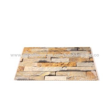 Colorful vivid stone design spc plastic panel PVC Wall Panel decorative ...