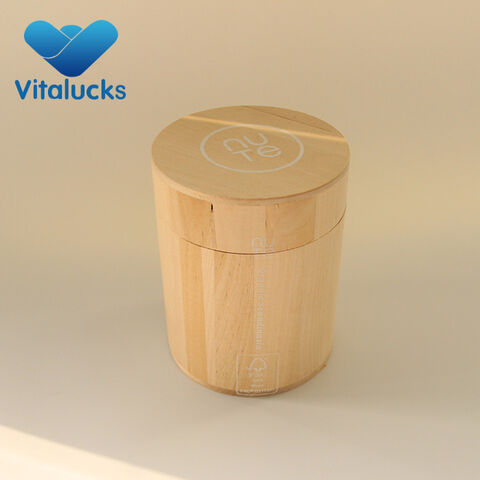 Buy Wholesale China Small Wooden Barrel Cylinder Box Tea Candy Caffee ...