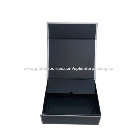 Folding rigid box for shirt packaging, flat shipping, pack and storage ...