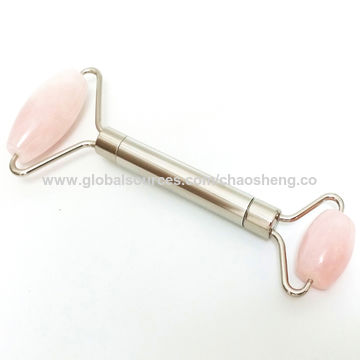 Stainless steel single head ball massage stick roller ice face metal ...