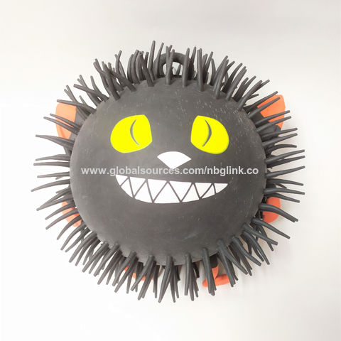Buy Wholesale China 7.8inch Tpr Spiky Monster Balloon Hairy Puffer Ball ...