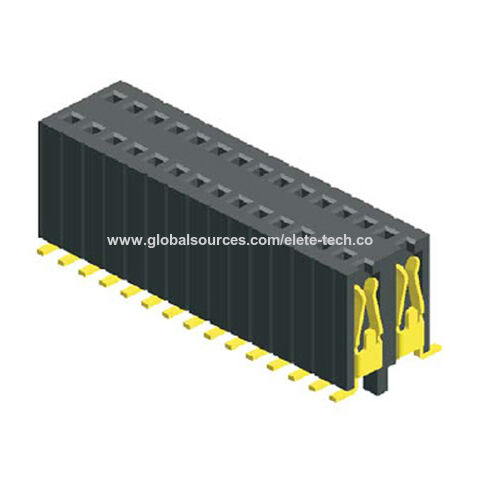 1.27*2.54mm Dual Rows 2*15 Pin Female Header Smt Type Pcb Connector H=5 ...