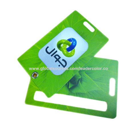 High Security PVC Luggage ID Card, Luggage Tag Card for Traveling ...