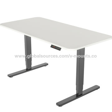 Dual Motor Three Stage Height Adjustable Study Table Sit Stand Electric ...