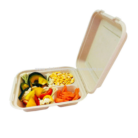 Disposable meal box,lunch box,sugarcane packaging box,food grade ...