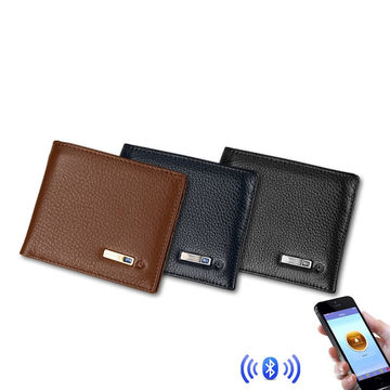 Buy Wholesale China Hot Selling Genuine Leather Anti Lost Smart Wallet ...