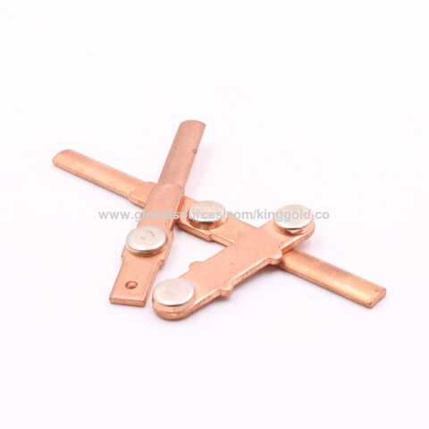 High quality custom copper stamping contact with silver contact, custom ...