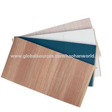 Plastic Material Wood Look Interlocking Pvc Wall Panel For Indoor ...