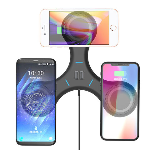 China5W 5 in 1 2 Two USB Port Fast Mobile Cell Phone Wireless Charger ...