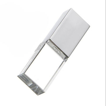 ChinaPromotional LED indicator USB flash drives USB 2.0 crystal 3D ...