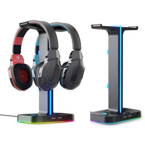 Buy Wholesale China Rgb 7.1 Headphone Stands With Two Usb Port Double ...