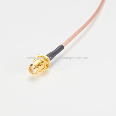 China SMA Male Plug to SMA Female Panel Mount RG316 Cable Adapter for ...