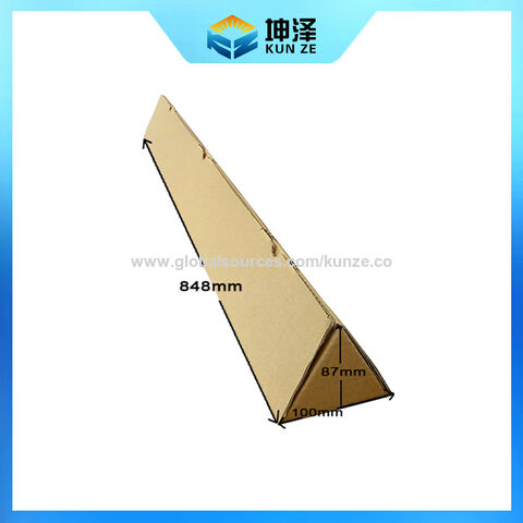 Customized High Quality Printing Corrugated Paper Boxes Long Triangle ...