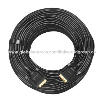Buy Wholesale China 50m Fiber Optical Dvi Aoc Cable Support 4k*2k ...