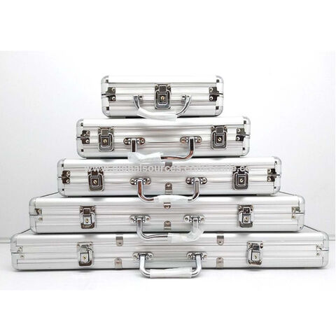 Oem Silver Aluminum Poker Chip Case Poker Chip Holder Empty Aluminum ...