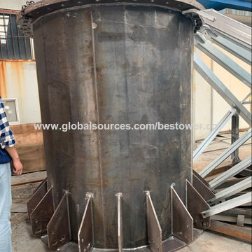 Hot Dipped Galvanized Tubular Steel Wind Tower Monopole, wind tower ...