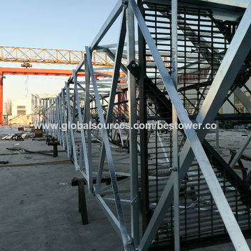 Hot Dipped Galvanized Lattice Steel Structure Electric Power ...