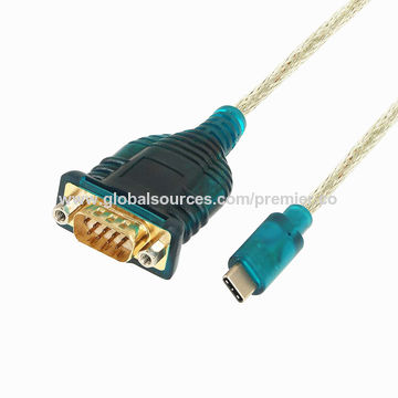 USB TypeC to RS232 Serial Adapter Cable, USB C to DB9 cable USB-C to ...