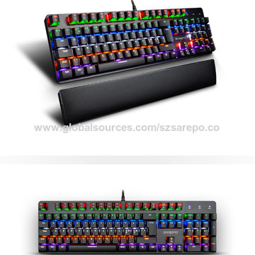 RGB Mechanical Keyboard, Basic Mechanical Keyboard, Metal Front Panel ...