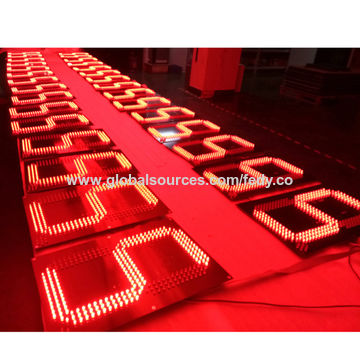 Buy Wholesale China Pylon Sign For Station Red Gas Price Led Display ...