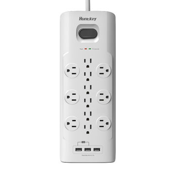Buy Wholesale China Huntkey Surge Protector Power Strip, 12 Outlets, 3 ...