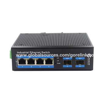 Buy Wholesale China Gorelink 10/100/1000tx Industrial Media Converter,sm,dual Fiber,2* Sfp Slot ...