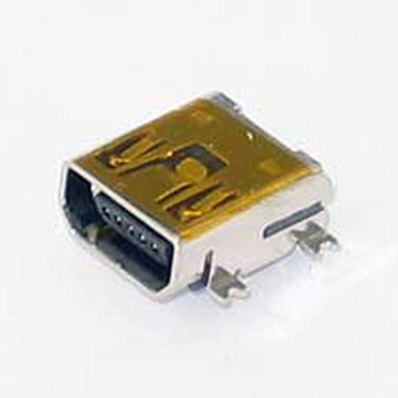 Mini USB 2.0 Connector with AB Type Receptacle R/A SMT Type, Shell SMT ...