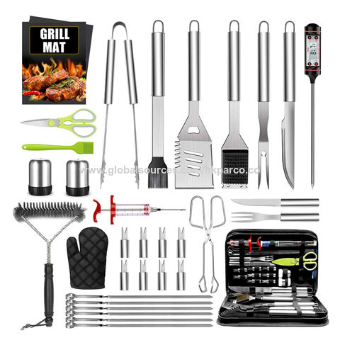 China 34 Piece BBQ Tool Set Stainless Steel Barbecue Accessories Case ...