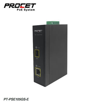 China 30W,Industrial Boost Fiber SFP PoE injector Procet DIN Rail PoE ...