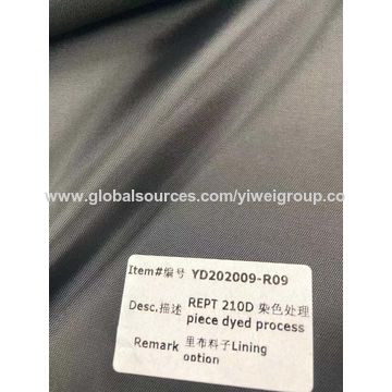 Buy Wholesale China 100% Recycled Polyester 210d Lining Fabric For ...