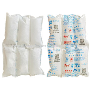 China Light weight dry ice packs 6 cells for sea food keep fresh cold ...
