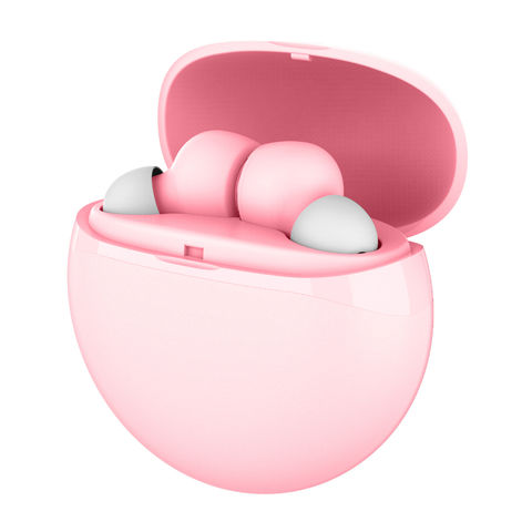 Custom Mini Dual Tws Bt5.0 Sport Round Shape Earphones With Charging ...