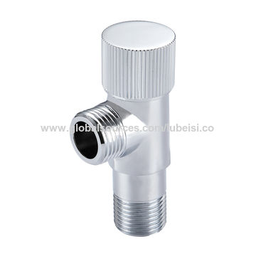 Extra-large flow pure copper angle valve, copper angle valve pipe valve ...