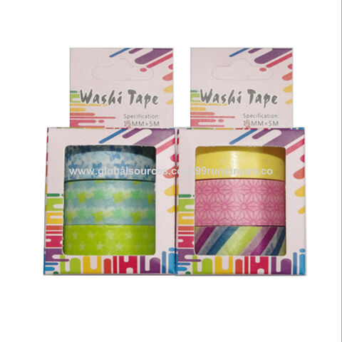 Color Masking Tape, Self-adhesive Tape, Reusable Adhesive Tape,washi ...