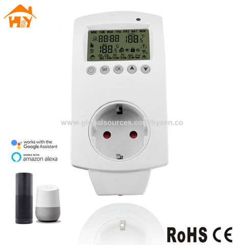 Programmable Plug Socket WiFi Thermostat Digital Temperature Controller Floor Heating ...