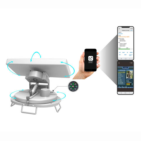Portable Camping Auto Tracking Smart Satellite Antenna - South Korea ...