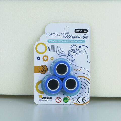 Magnetic Stress Reliever Rings, Magnetic Rings Unzip Toy Fingers ...